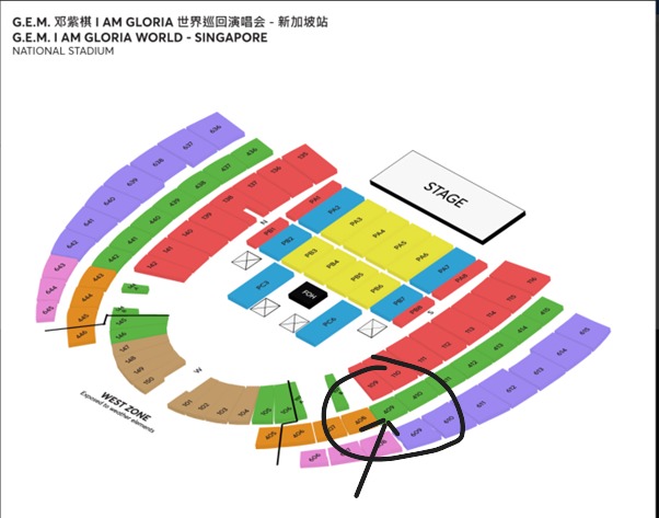 G.E.M Tang I I AM GLORIA World Tour Singapore I Sat 1st March I Cat 4 ...