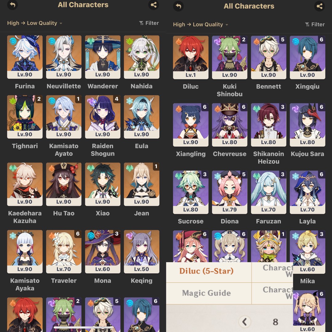 Genshin Account 27 Limit + 10 Wp, Rate On. Raiden C4 Sign, Ayato C1 ...