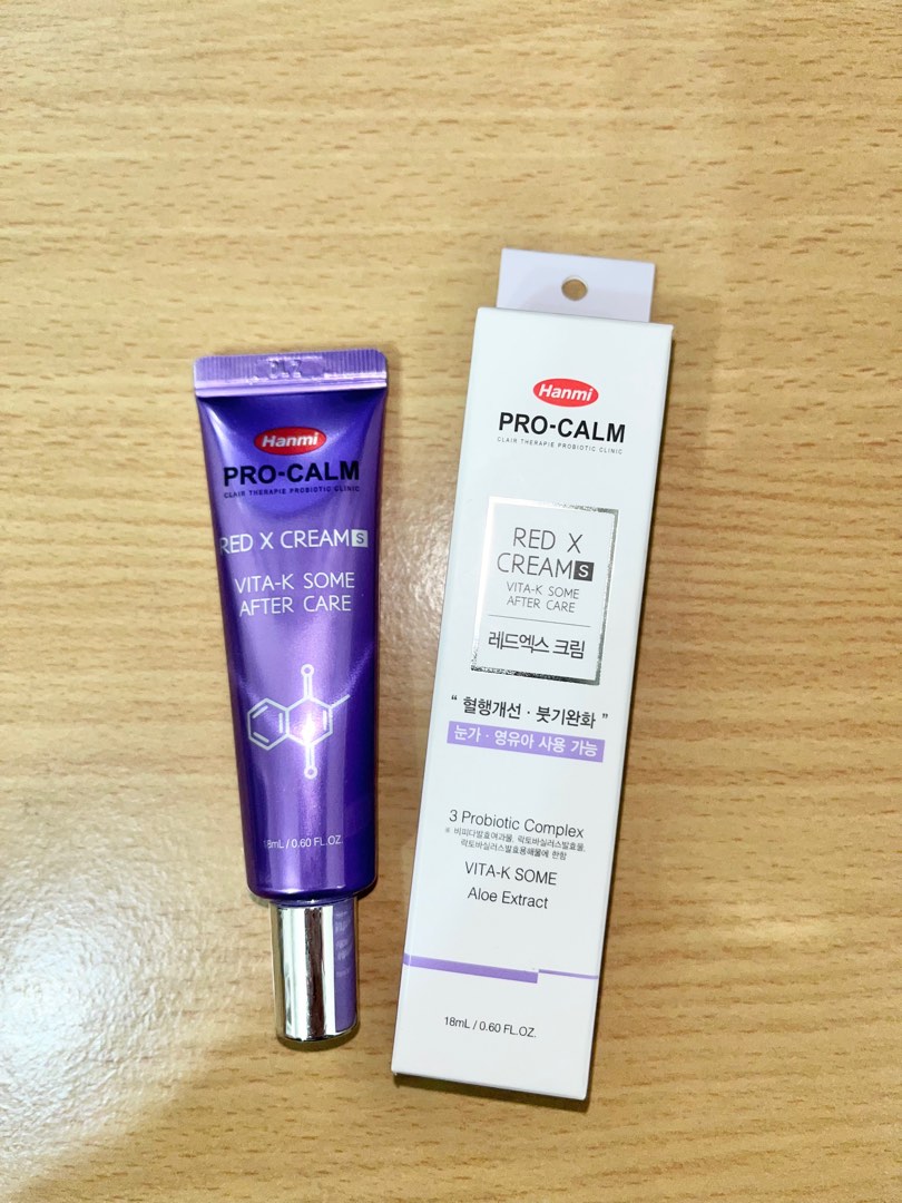 脆推薦醫美術後消腫瘀青Hanmi PROCALM RED X Cream - 敏感肌膚舒緩再生乳液 18ml , 香水、美妝、保養, 臉部彩妝 ...