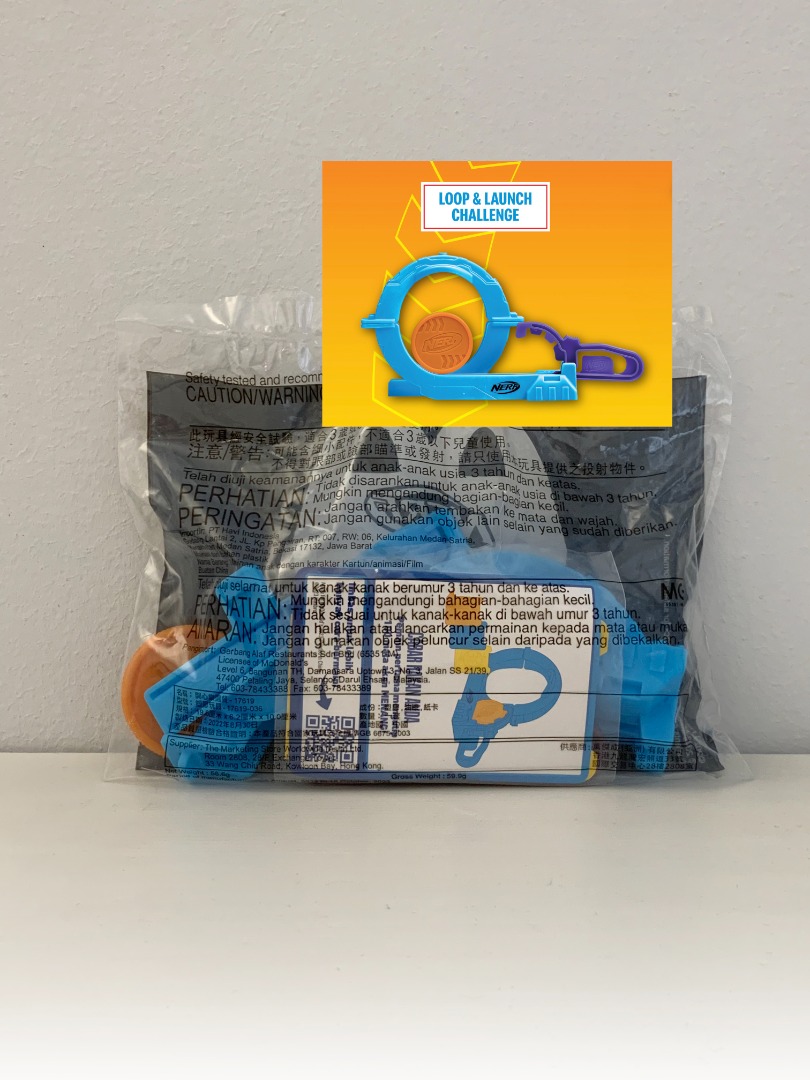 Happy Meal Nerf - Loop & Launch Challenge, Hobbies & Toys, Toys & Games ...