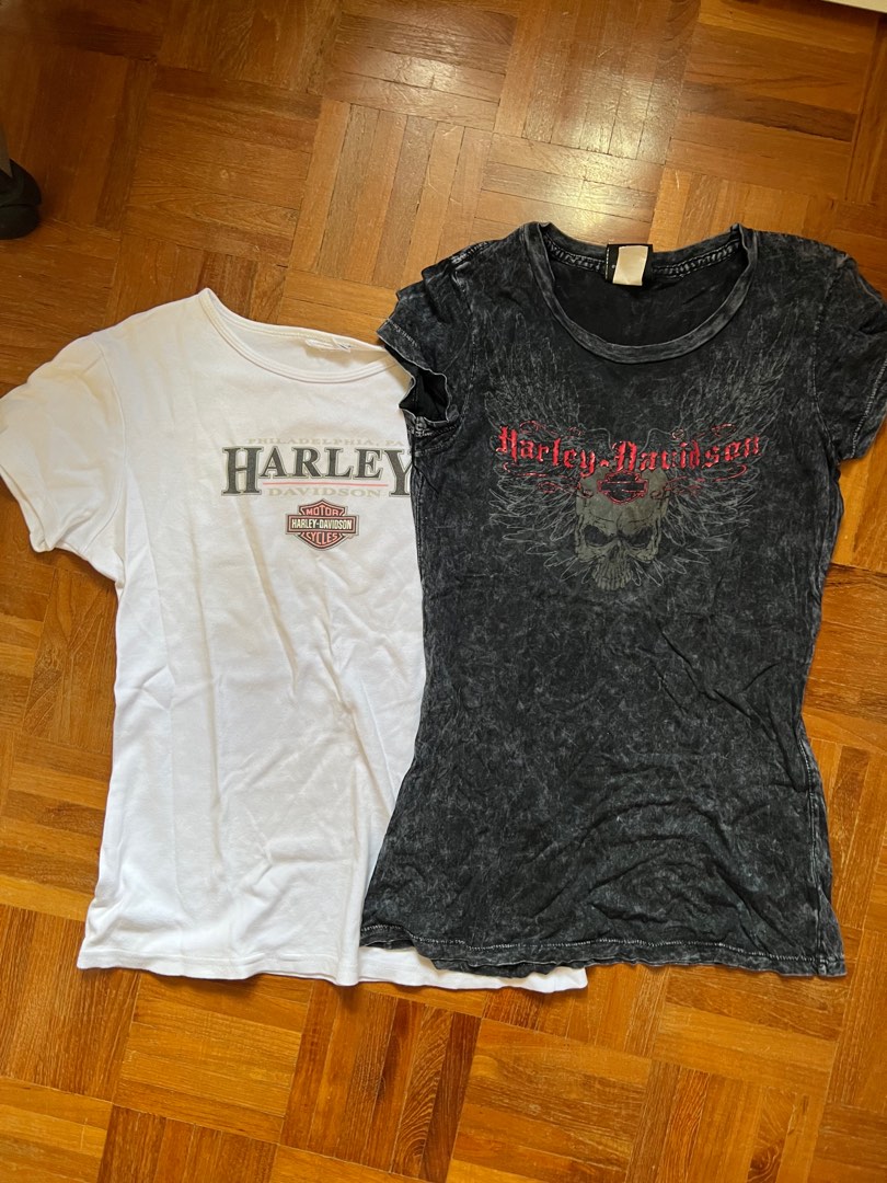 Harley Davidson Tops , Women's Fashion, Tops, Shirts on Carousell