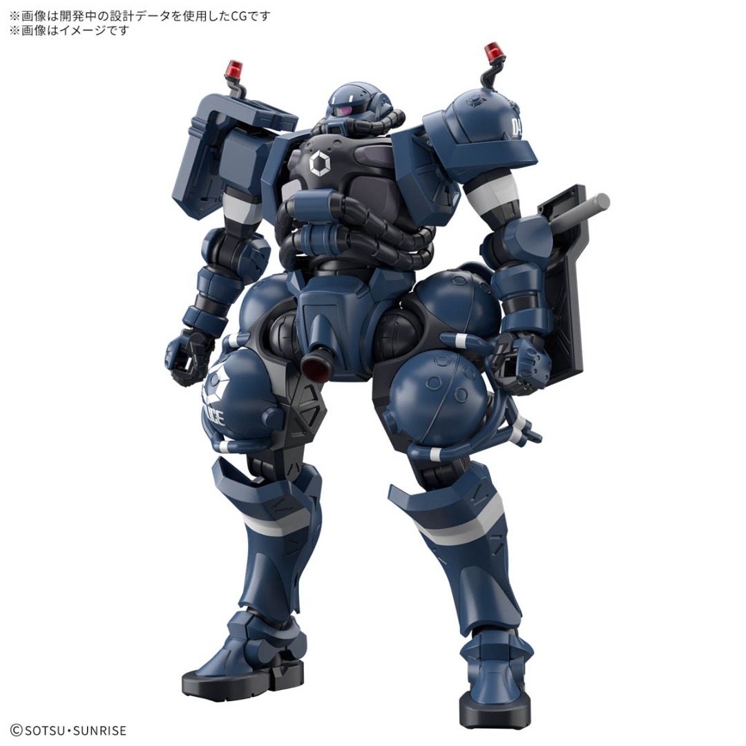 【新貨預訂】HG 1/144 軍警渣古 機動戰士 高達 GQUX HG 1/144 POLICE ZAKU GQuuuuuuX, 興趣及遊戲 ...