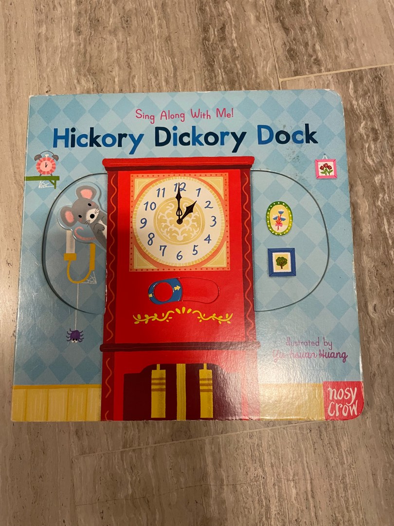 Hickory Dickory Dock Boardbook with sliders, Hobbies & Toys, Books & Magazines, Children's Books ...