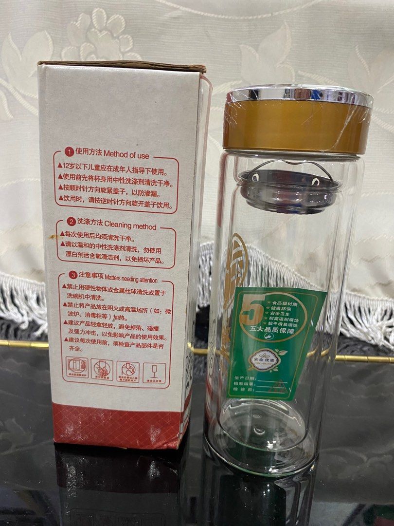 High Temperature Resistant Crystal Glass Tea Bottle 350ml, Furniture ...