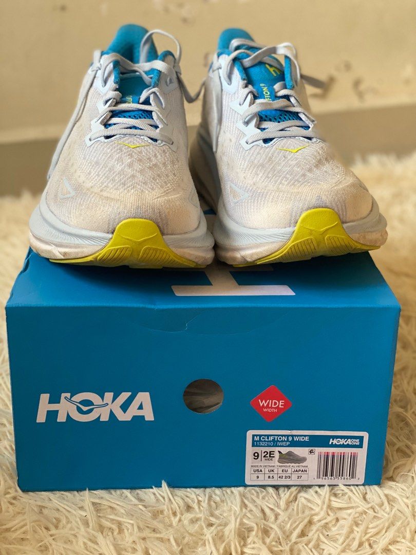 Hoka Clifton 9 Wide, Men's Fashion, Footwear, Shoe inserts ...