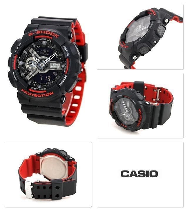 (Hot Sales) 100% Original G-shock Casio GA100 Black & Red Vampire ...