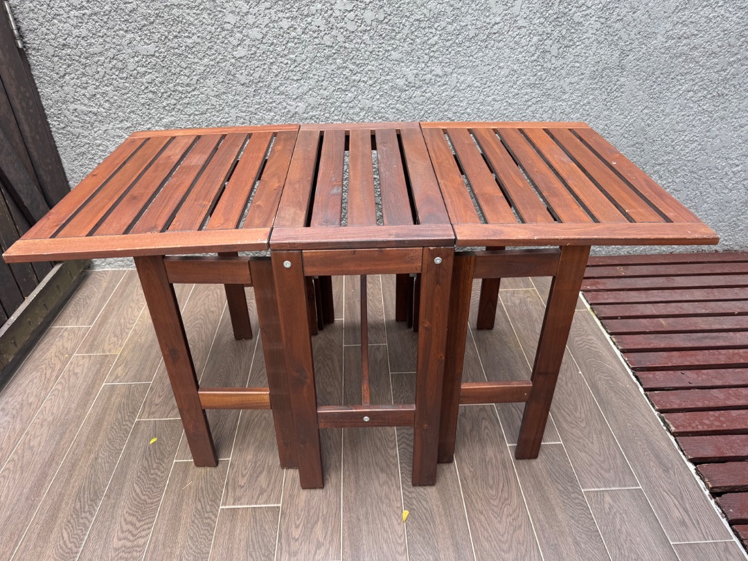 Ikea Applaro foldable table, Furniture & Home Living, Outdoor Furniture ...