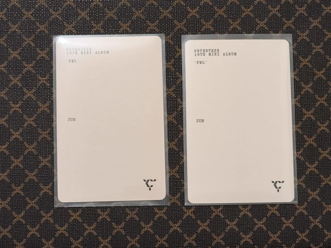 Jun set - OFFICIAL Seventeen carat version FML photocard (tingi from ...