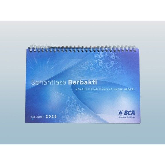 Kalender BCA 2025 Kalender Meja Bank BCA Prioritas Kalender Duduk, Buku ...