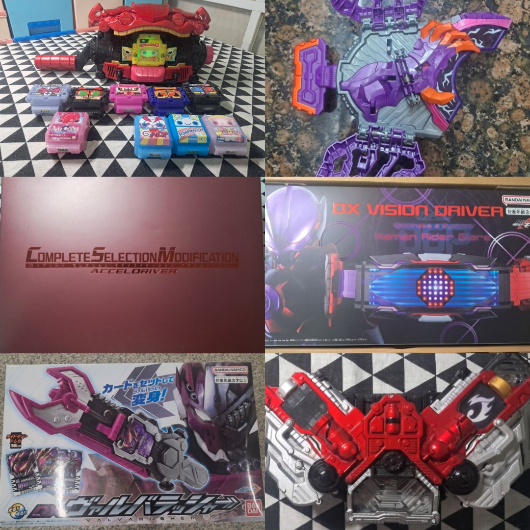 Kamen Rider Drivers Set Bulk Sale (Geats, Gotchard, W, Gavv) (MANY ...