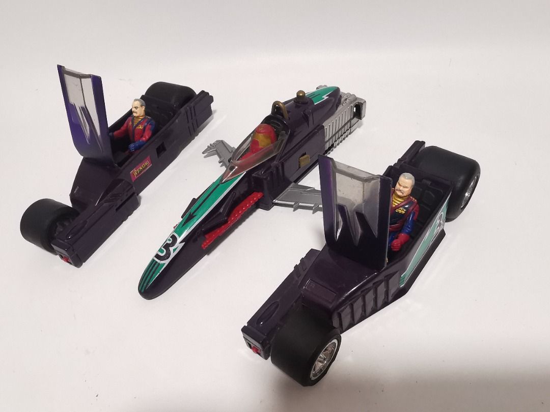 Kenner M.A.S.K. BUZZARD F1 Race Car/ Jet Plane with action figures ...