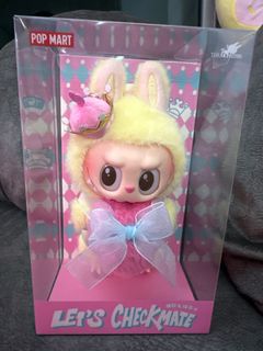 [reserved] labubu queen lets checkmate pendant hanging card, Hobbies ...