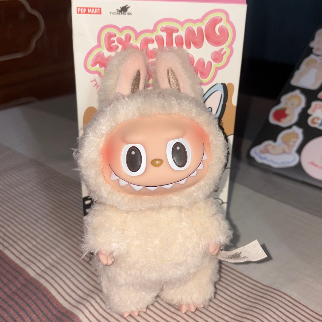 Labubu V1 Exciting Macaroons - Soymilk, Hobbies & Toys, Toys & Games on ...