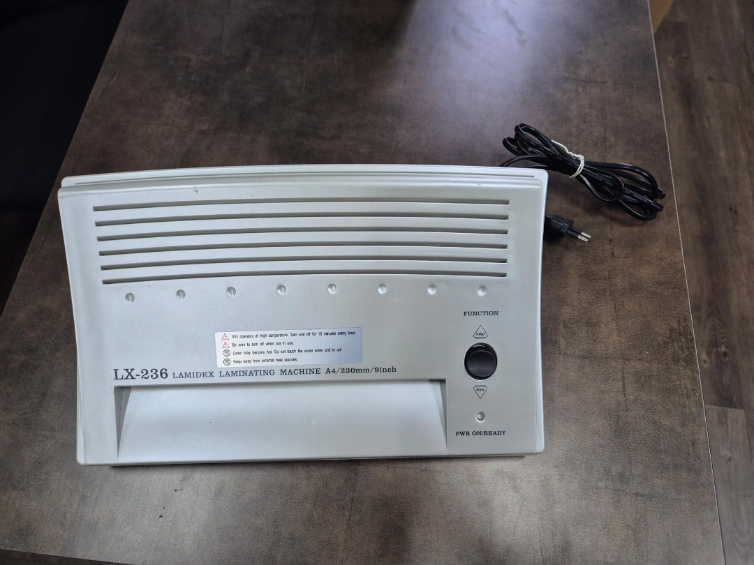 Lamidex Laminating machine LX-236, Computers & Tech, Office & Business ...