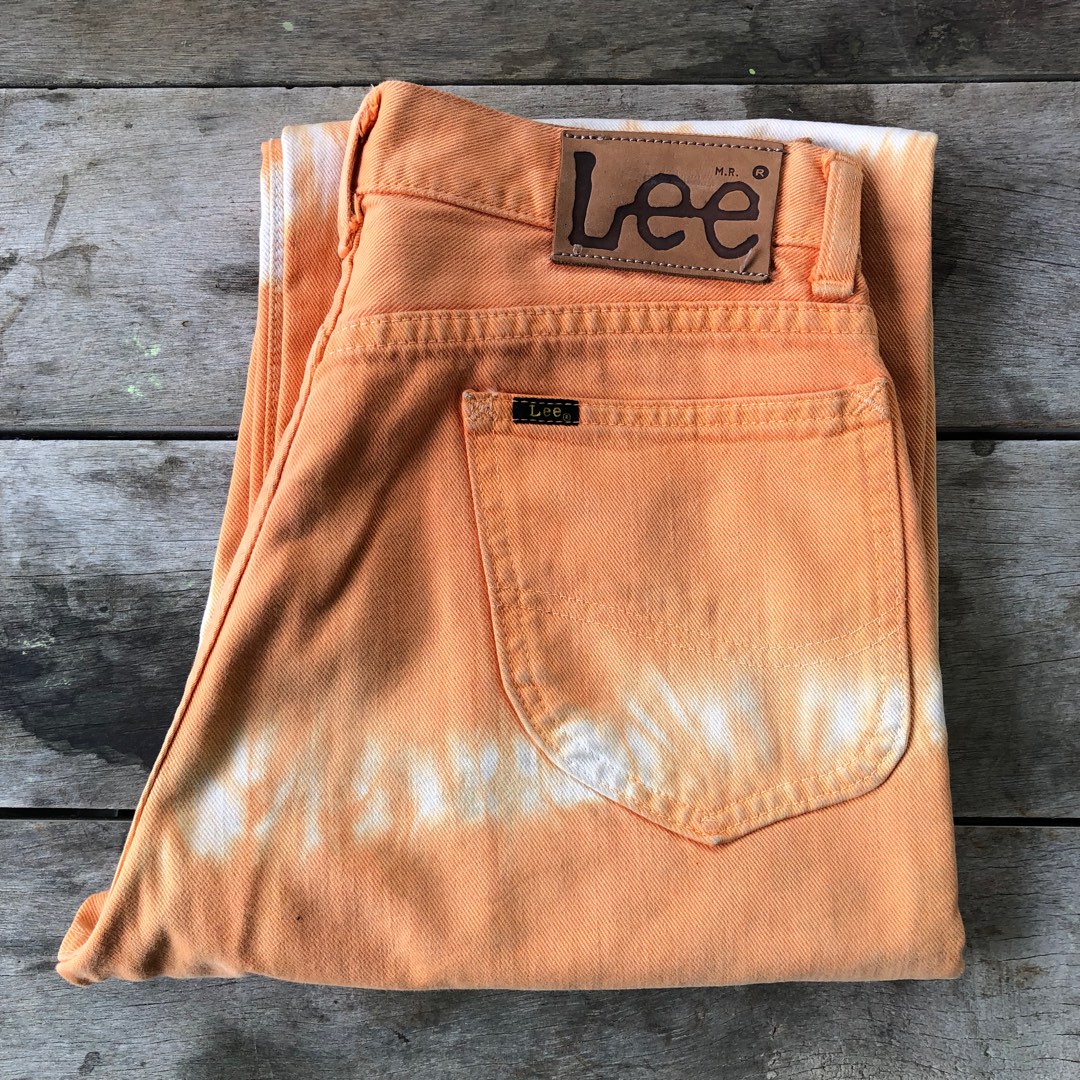 Lee tye dye selvedge distressed, Men's Fashion, Bottoms, Jeans on Carousell