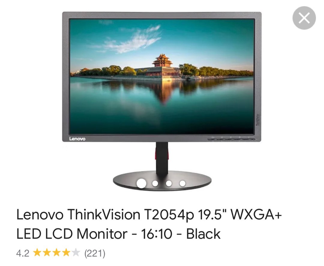 Lenovo Flat Panel LED Monitor T2054p, Computers & Tech, Parts ...
