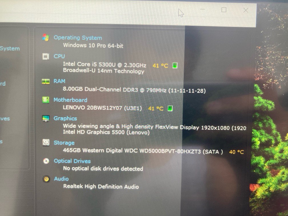 Lenovo Thinkpad T450s (i5-5300U, 8GB DDR3, 500GB HDD - Not SSD, FHD ...