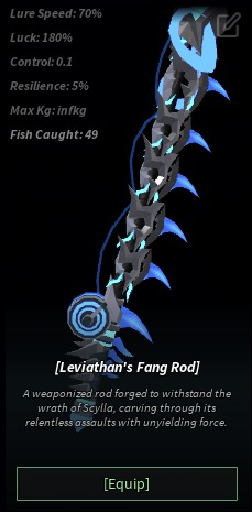 Level 225 Account Volcanic rod, Trident rod, Aurora rod, mythical rod ...