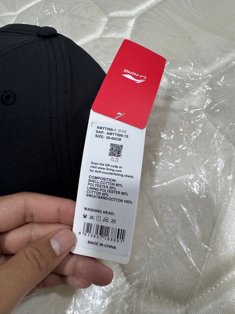 Li Ning Badfive Cap Black, Men's Fashion, Watches & Accessories, Cap ...