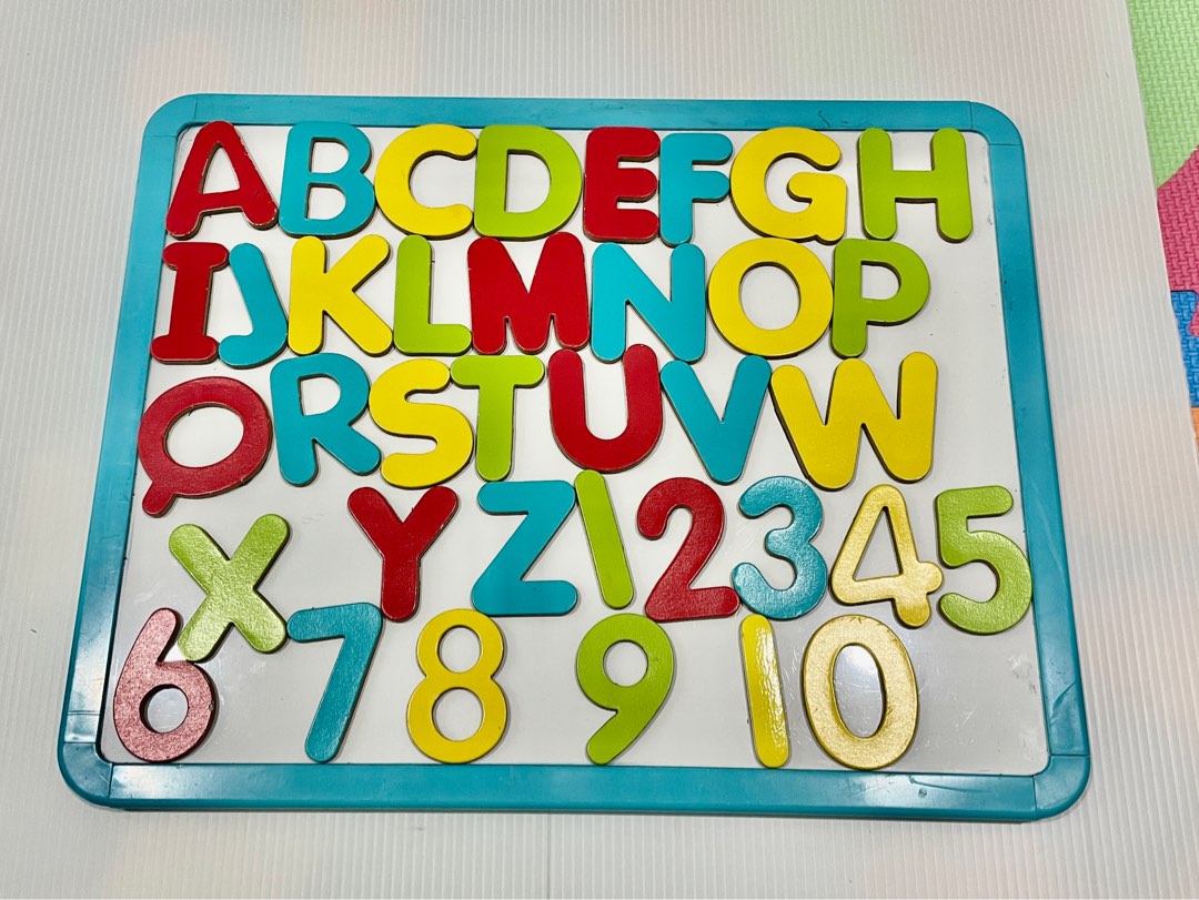 MAGNETIC WOODEN ALPHABET & NUMBERS, Hobbies & Toys, Toys & Games on ...