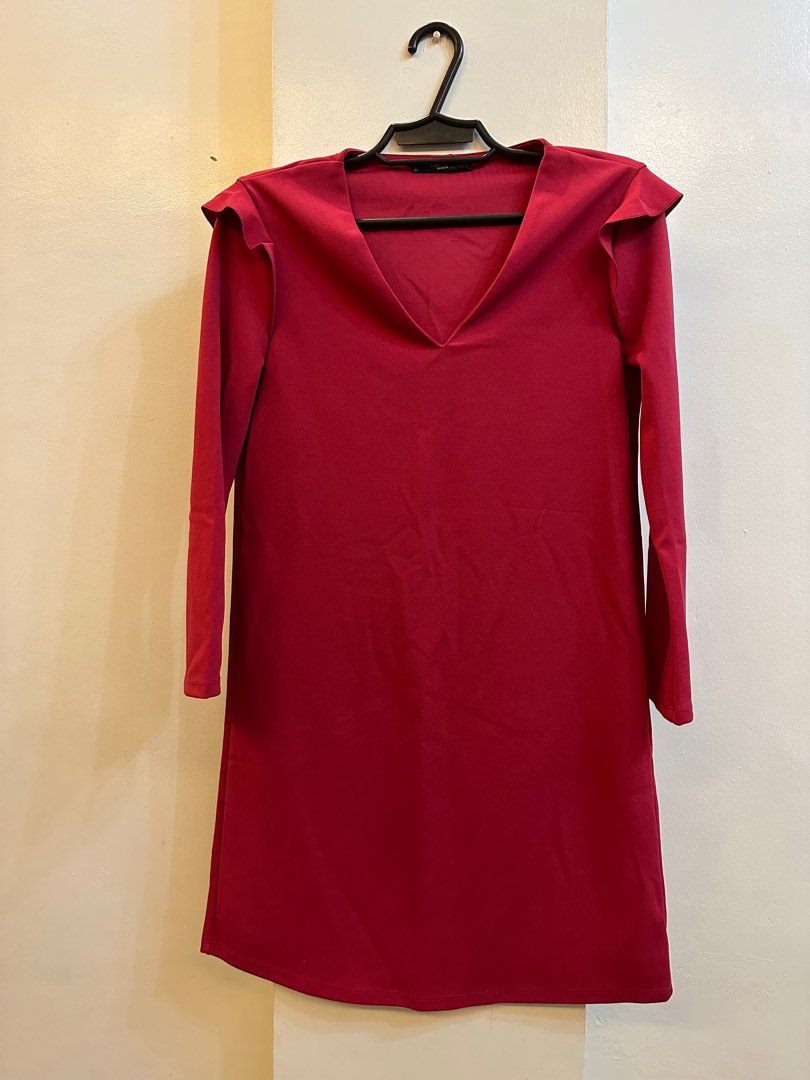 MANGO Red Dress, formal wear, Women's Fashion, Dresses & Sets, Dresses ...