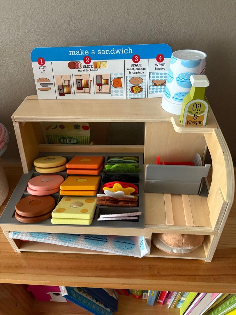 Melissa & Doug slice & stack sandwich counter, Hobbies & Toys, Toys ...