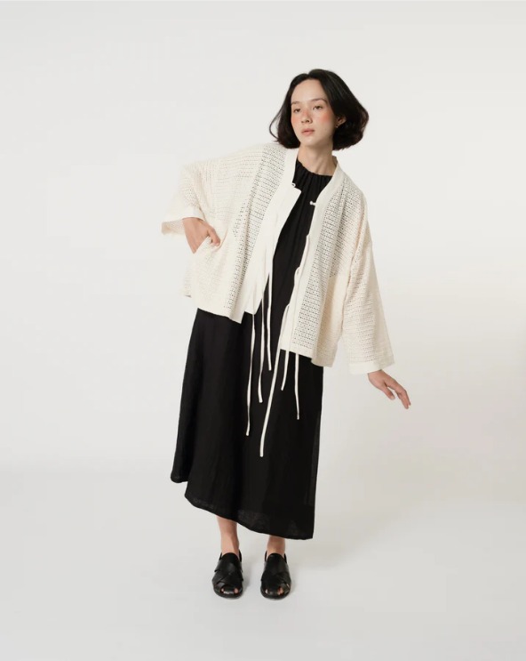 Memory Knot Outer (Grid Eyelet), Women's Fashion, Coats, Jackets and ...