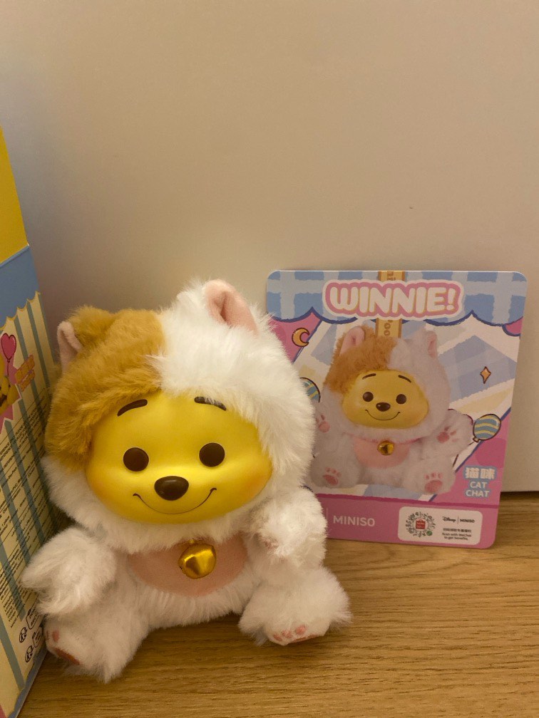 Miniso Top Toy Winnie the Pooh suprise box pendant, Hobbies & Toys ...