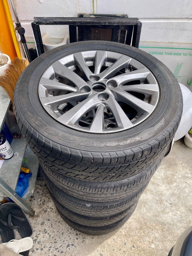 Mirage G4 2nd Gen Stock Mags and Tires, Car Parts & Accessories, Mags ...