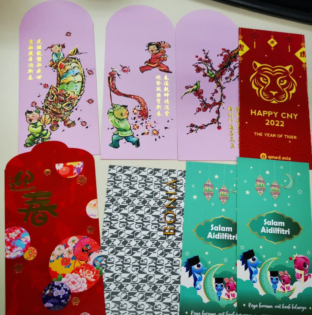 Mix Set N Ang Pow / Red packet / Sampul Duit Raya, Hobbies & Toys ...