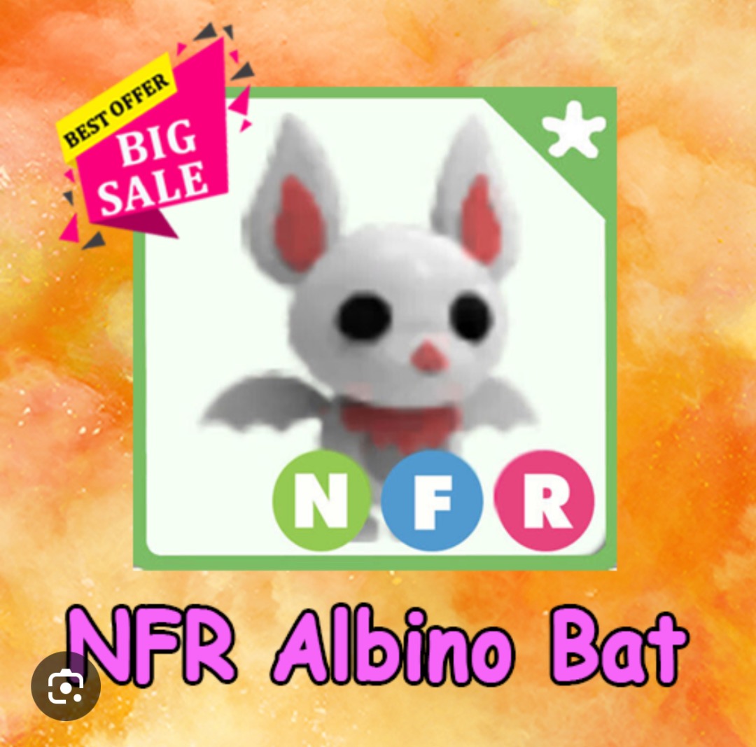 neon fly ride albino bat, Hobbies & Toys, Toys & Games on Carousell