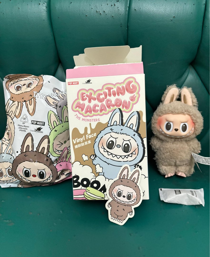 New LABUBU official popmart toffe, Toys & Collectibles, Mainan di Carousell