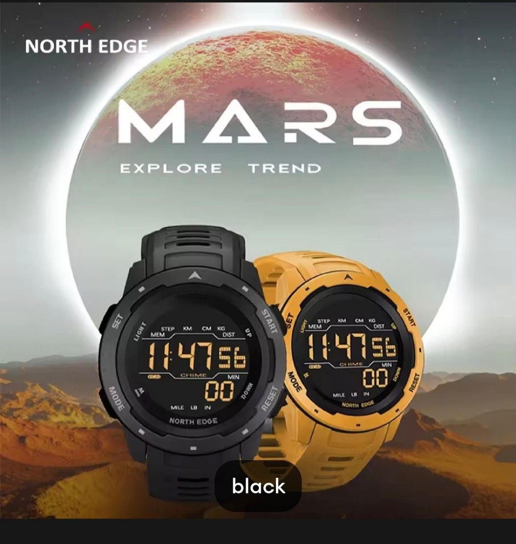 NORTH EDGE MARS dual time Sports Watch Branded new $30, Men's Fashion ...