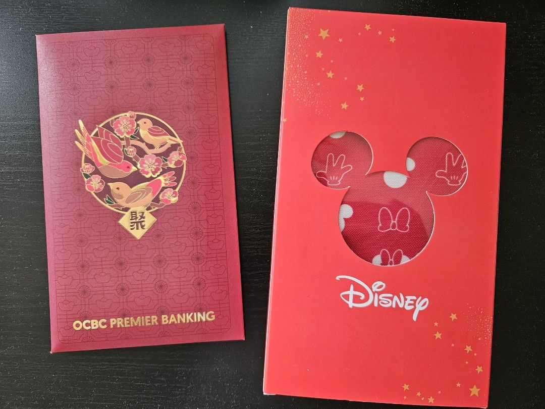 Limited Edition Ocbc premier banking Disney Mickey orange carrier bag ...