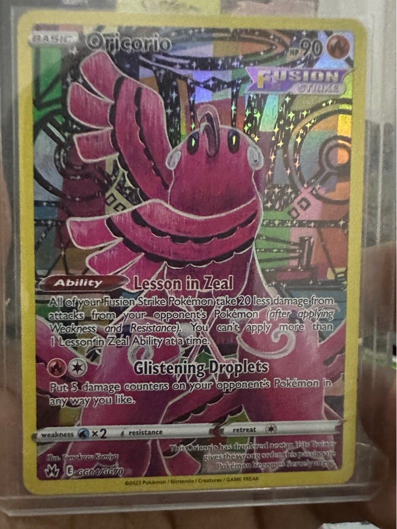 Oricorio Pokemon • Crown Zenith: Galarian Gallery Holo Rare • GG04/GG70 by Tomokazu Tomiya ...