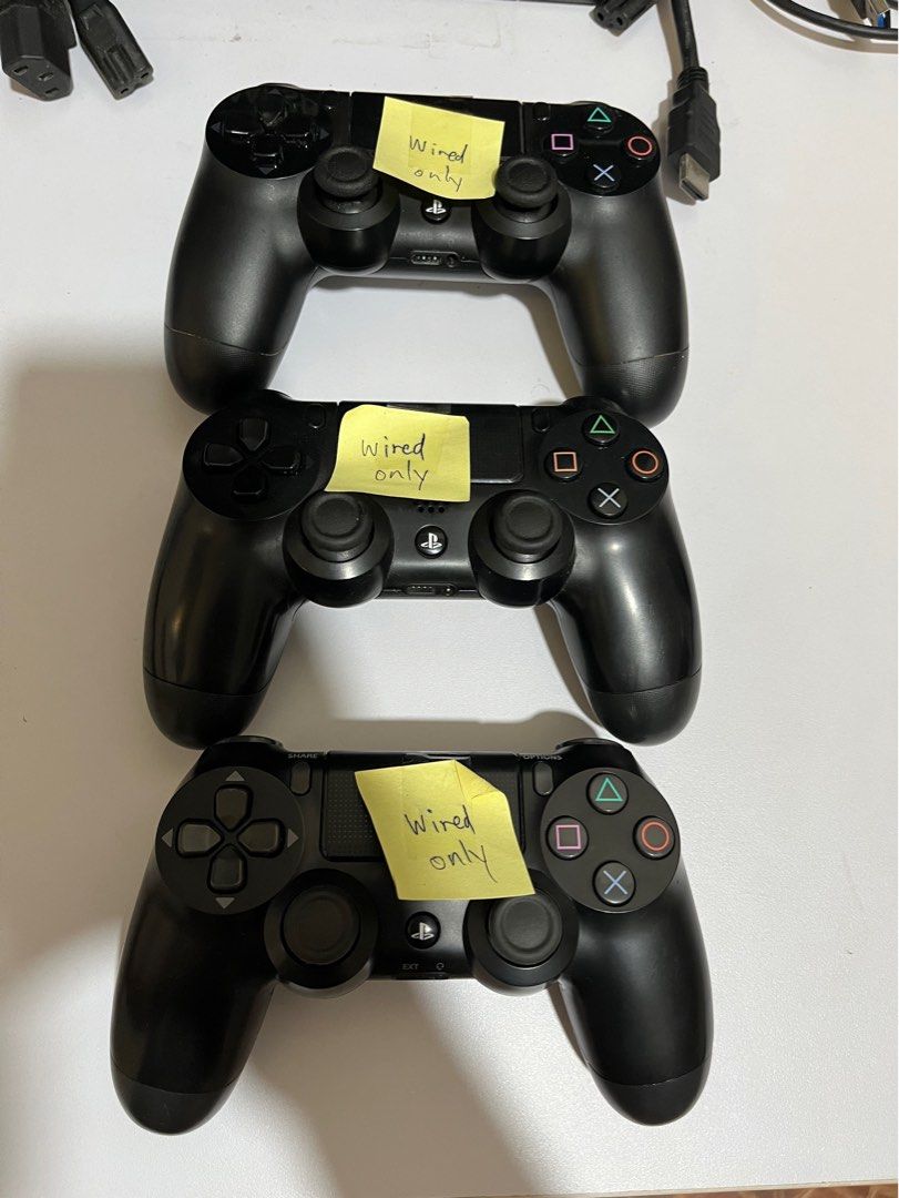 Original DS4 Controller 395 each (WIRED ONLY!), Video Gaming, Gaming ...