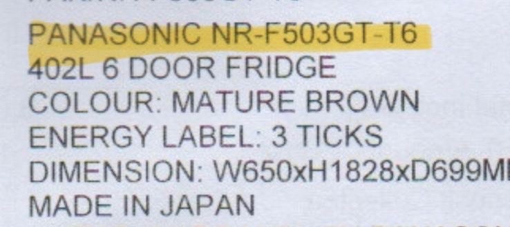 Panasonic 6 doors fridge, TV & Home Appliances, Kitchen Appliances ...