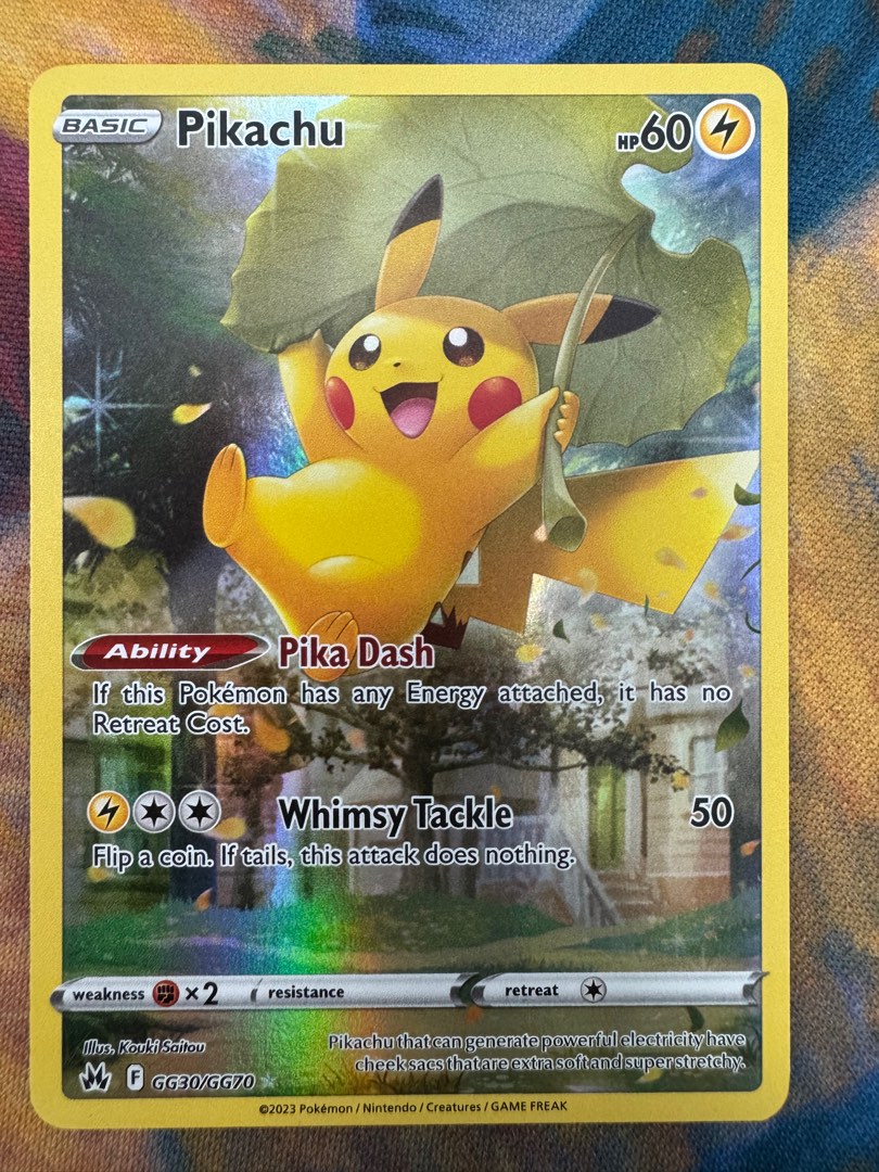 Pikachu crown zenith GG30, Hobbies & Toys, Toys & Games on Carousell