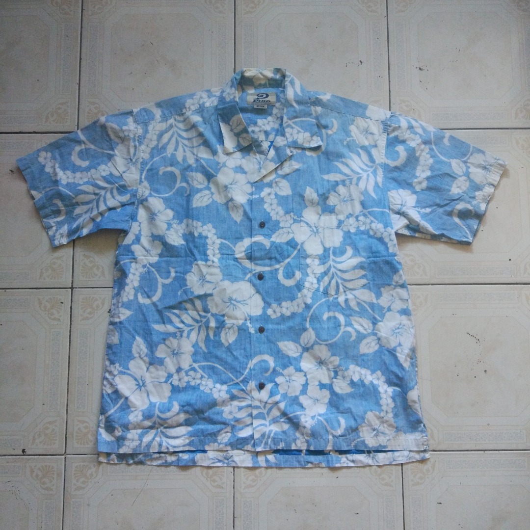 Piko Hawaiian Polo M, Men's Fashion, Tops & Sets, Formal Shirts on Carousell