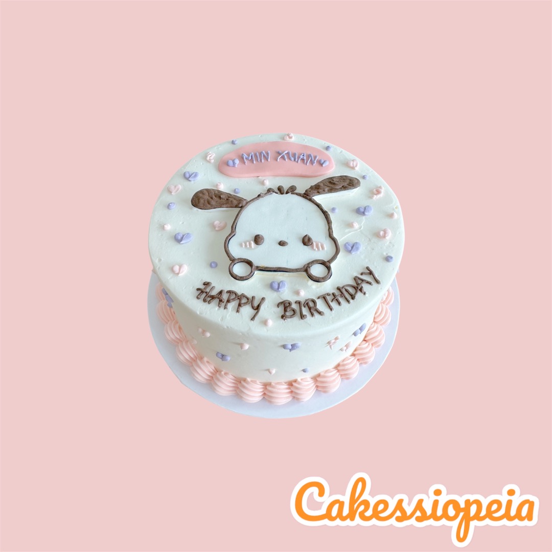 Pochacco Themed Cake/Birthday Cake/Customised Cake, Food & Drinks ...