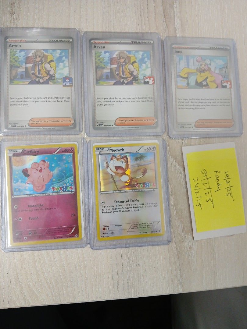 Pokemon Mix Stamp Cards Prize Gym Toys r Us TCG, Hobbies & Toys, Toys ...