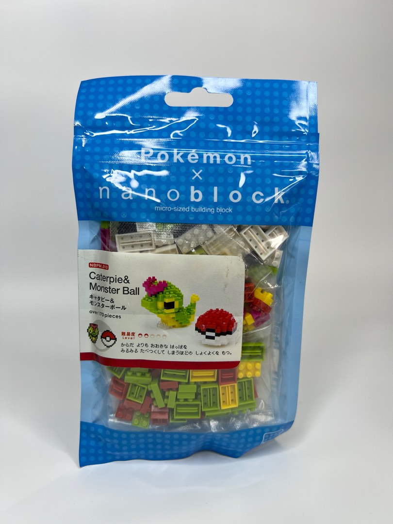 Pokemon Nanoblock Caterpie and Monster Ball Pokeball, Hobbies & Toys ...
