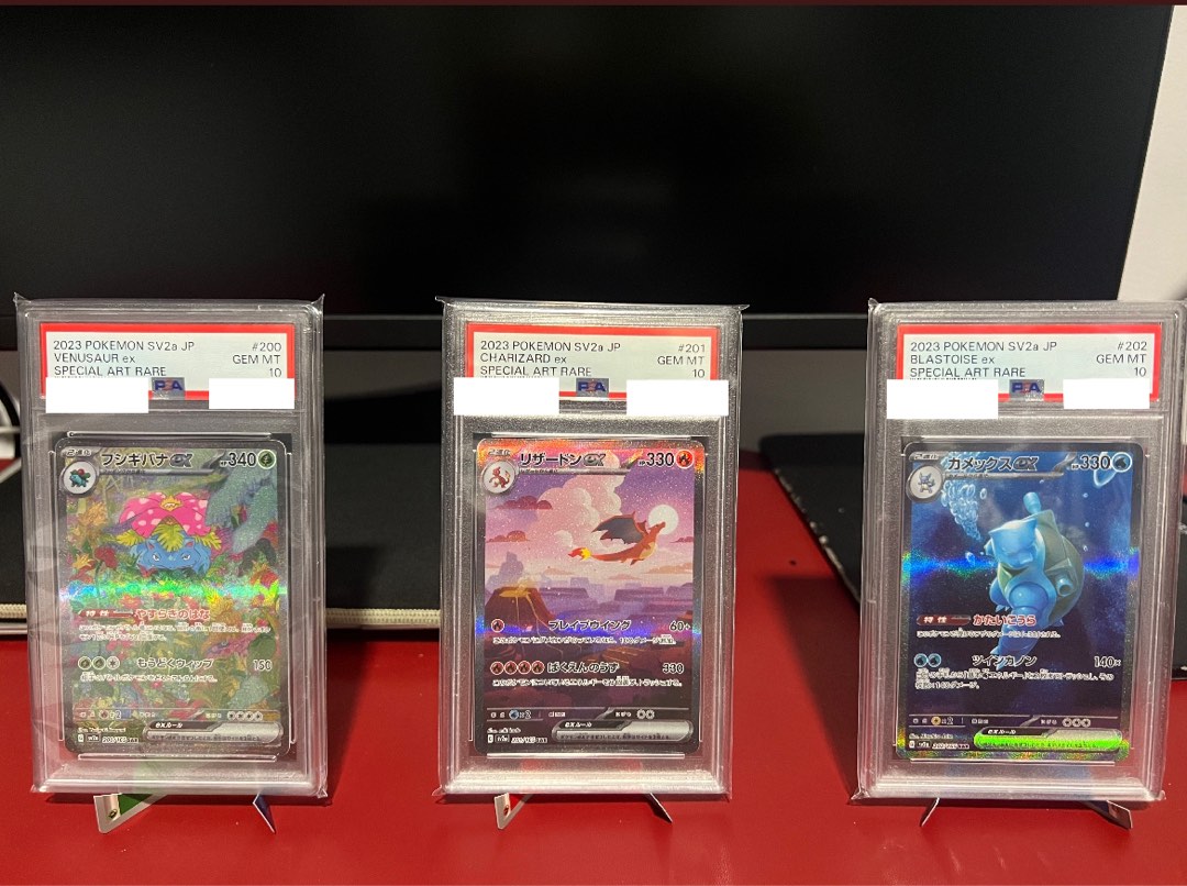 Pokemon Sequential PSA 10 TRIO Charizard ex SAR Blastoise ex SAR Venusaur ex SAR, Hobbies & Toys ...