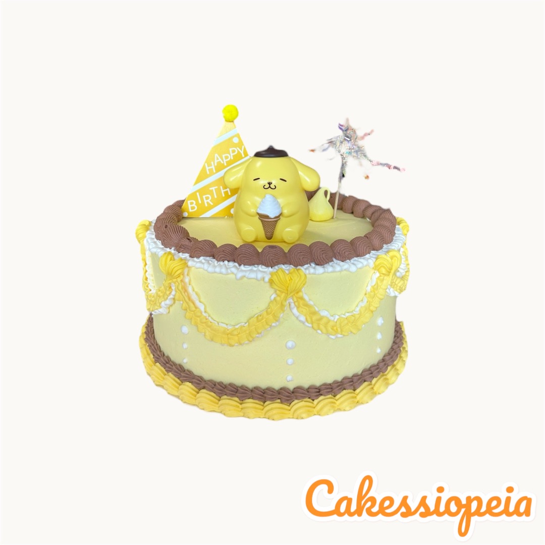Pompompurin Themed Cake/Birthday Cake/Customised Cake, Food & Drinks ...