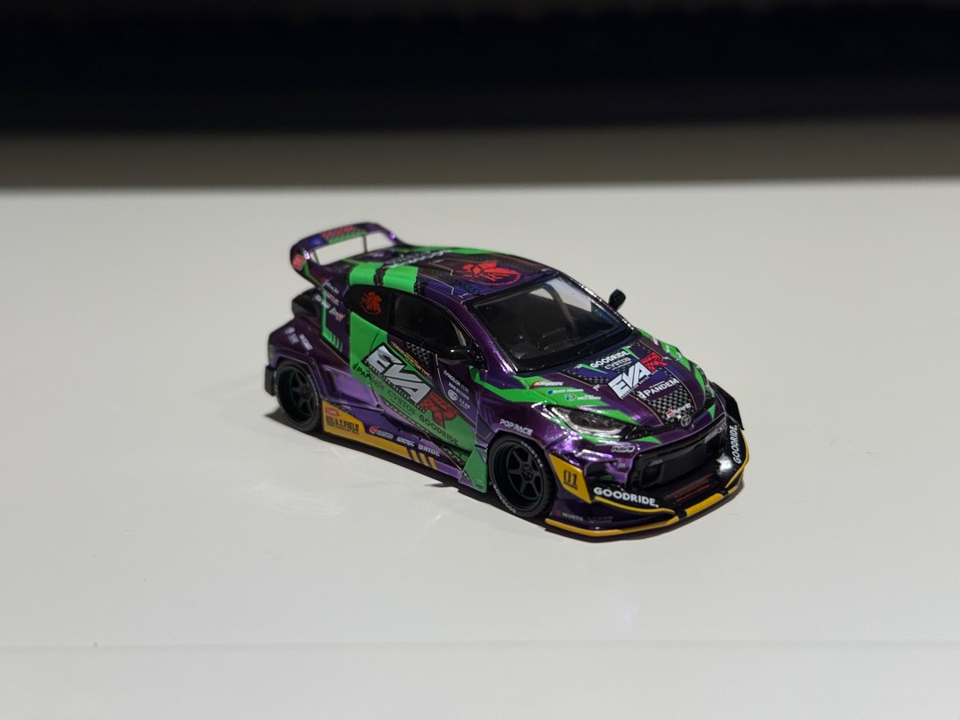 Pop Race 拓意 1/64 已開 EVA RT Test Type-01 Goodride GR Yaris, 興趣及遊戲, 玩具 ...