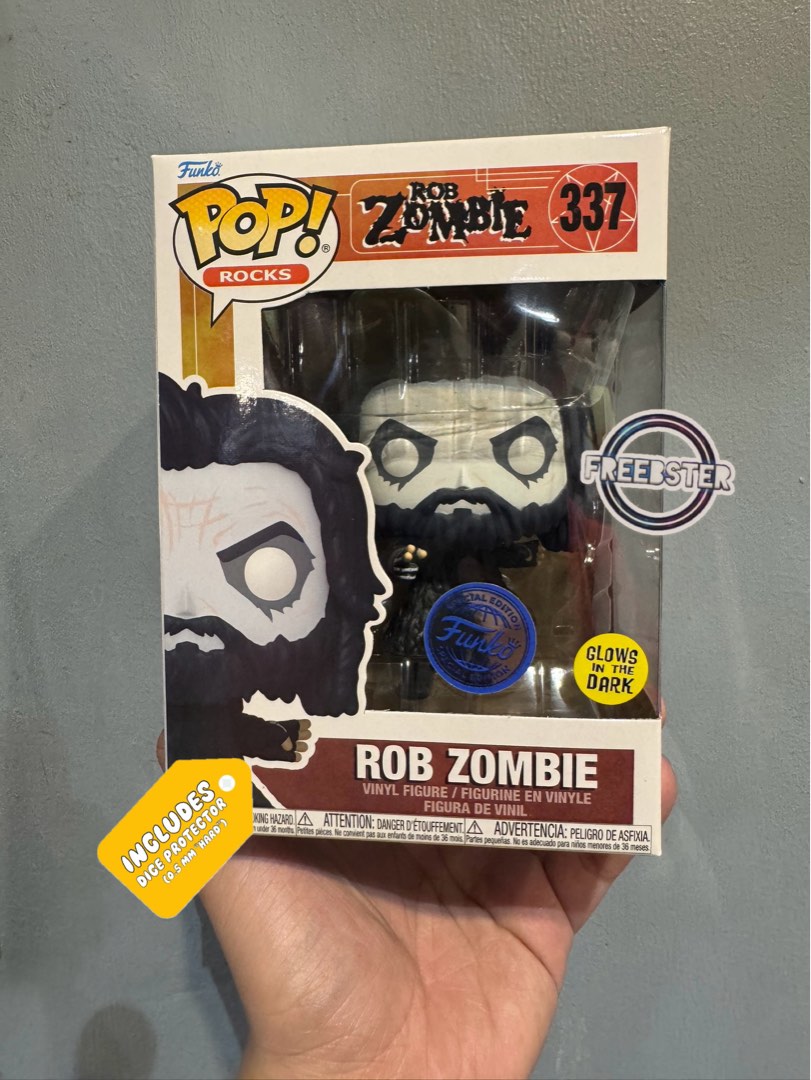 Pop Rocks Rob Zombie Pop (Rob Zombie Funko Pop) Glow in the dark ...