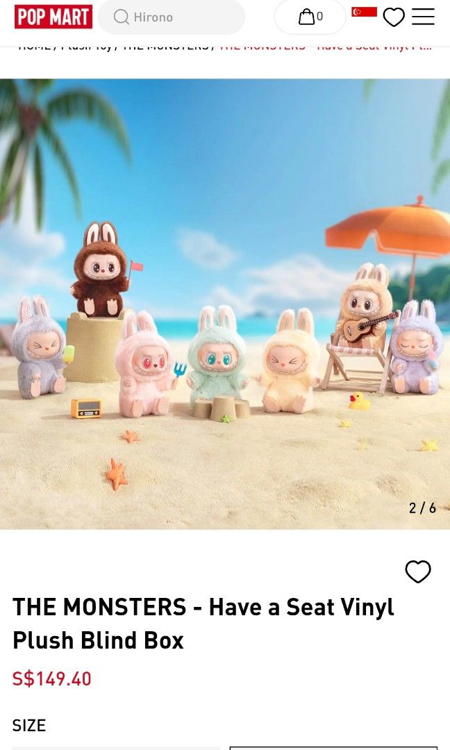 Selling at 145sgd, original price 149 Popmart authentic labubu THE ...