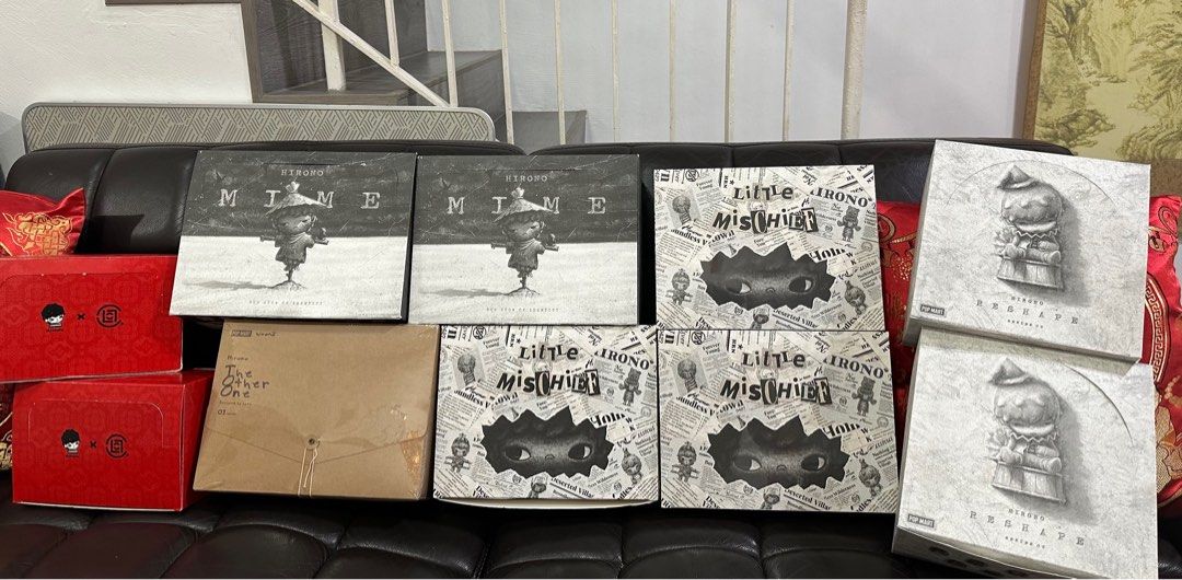 Popmart Hirono full set Mime Little Mischief The other one, Hobbies ...