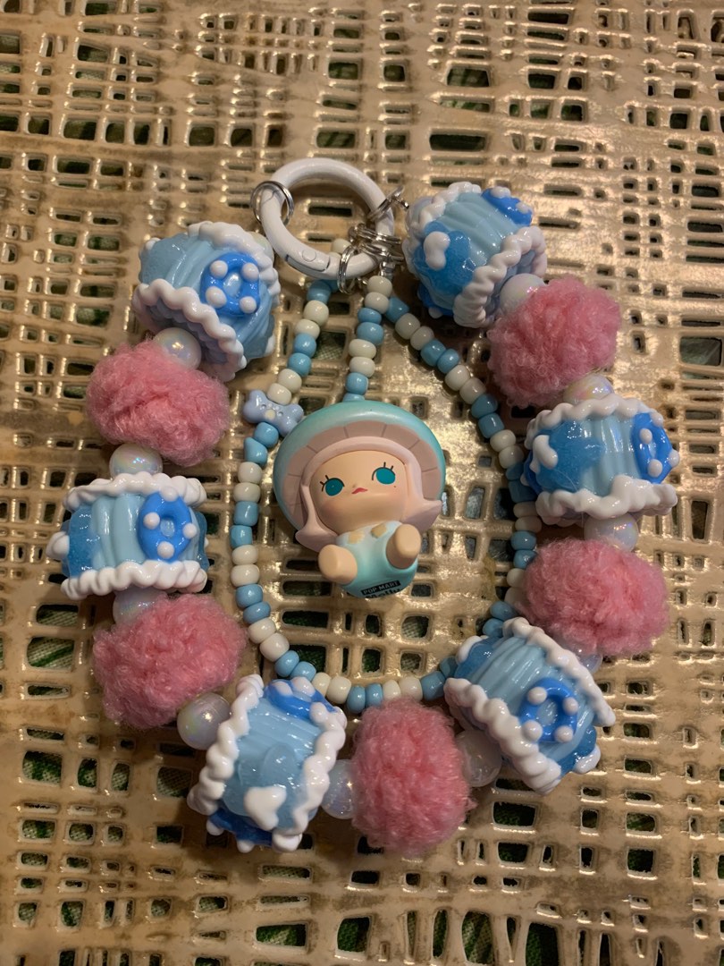 Popmart popbeans handpainted bag charms, Women's Fashion, Jewelry ...