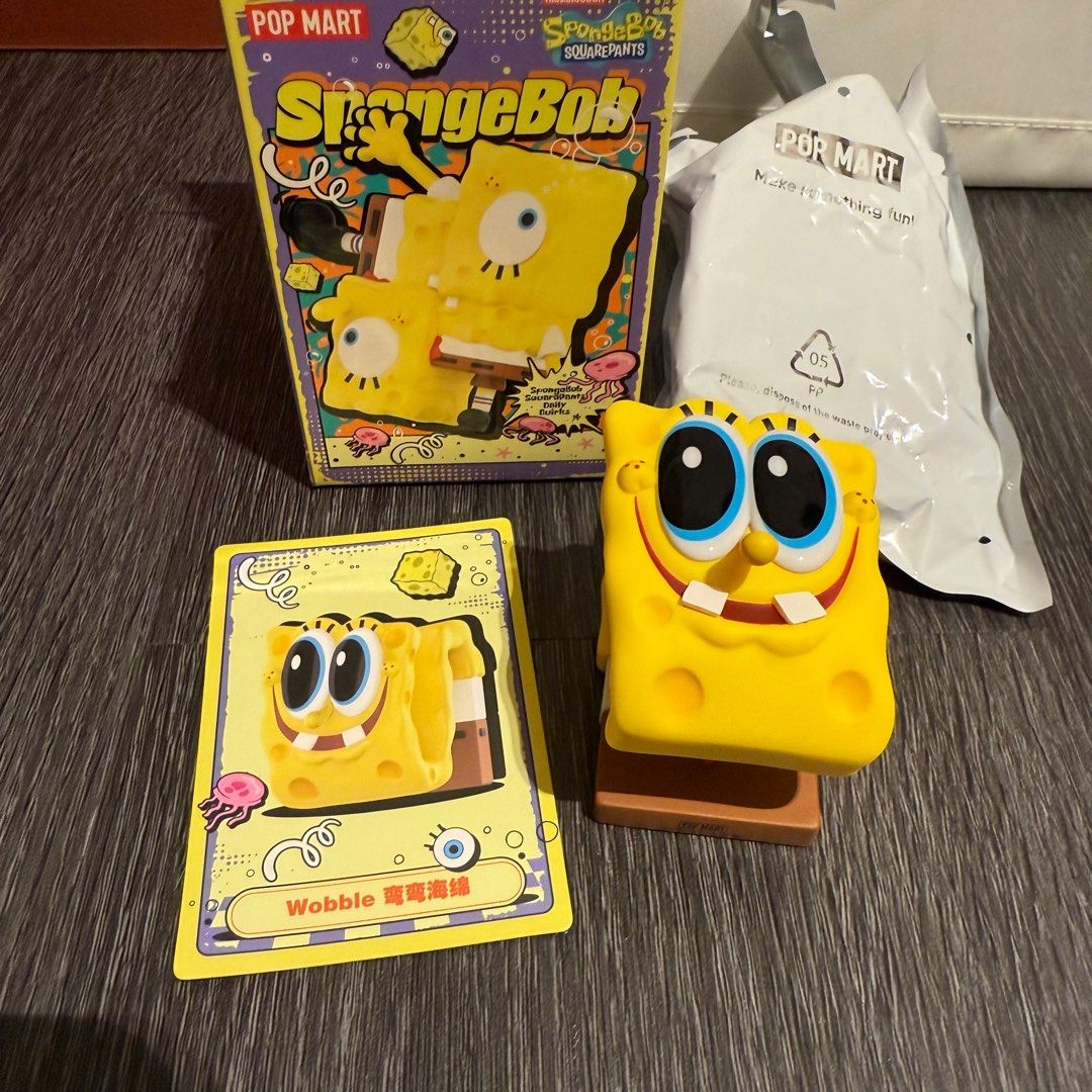 PopMart Spongebob (Wobble), Hobbies & Toys, Toys & Games on Carousell